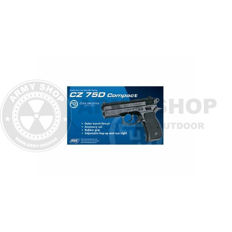 Ceska Zbrojovka CZ 75D Compact Airsoft Pistolj 6mm Spring