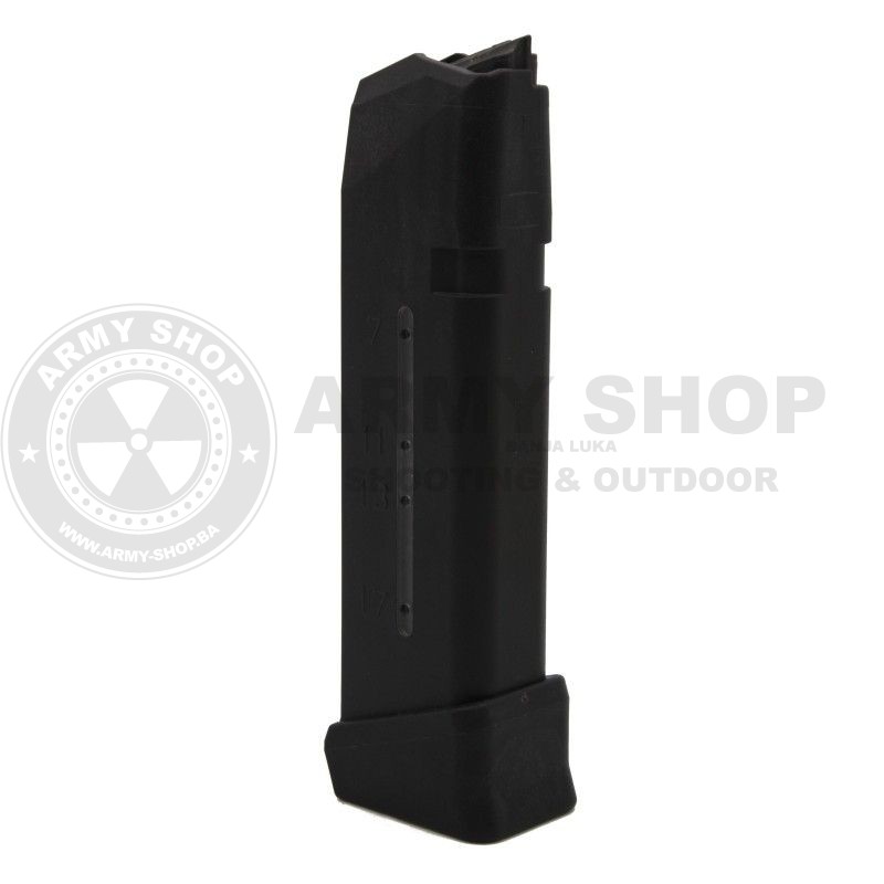 Glock M17 Magazine 9mm 17+2rds with side window. Weapon type: Glock 17 ...